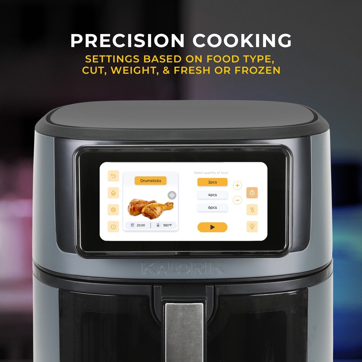 Kalorik VIVID TOUCH 7 Quart High-Resolution Touchscreen Air Fryer with