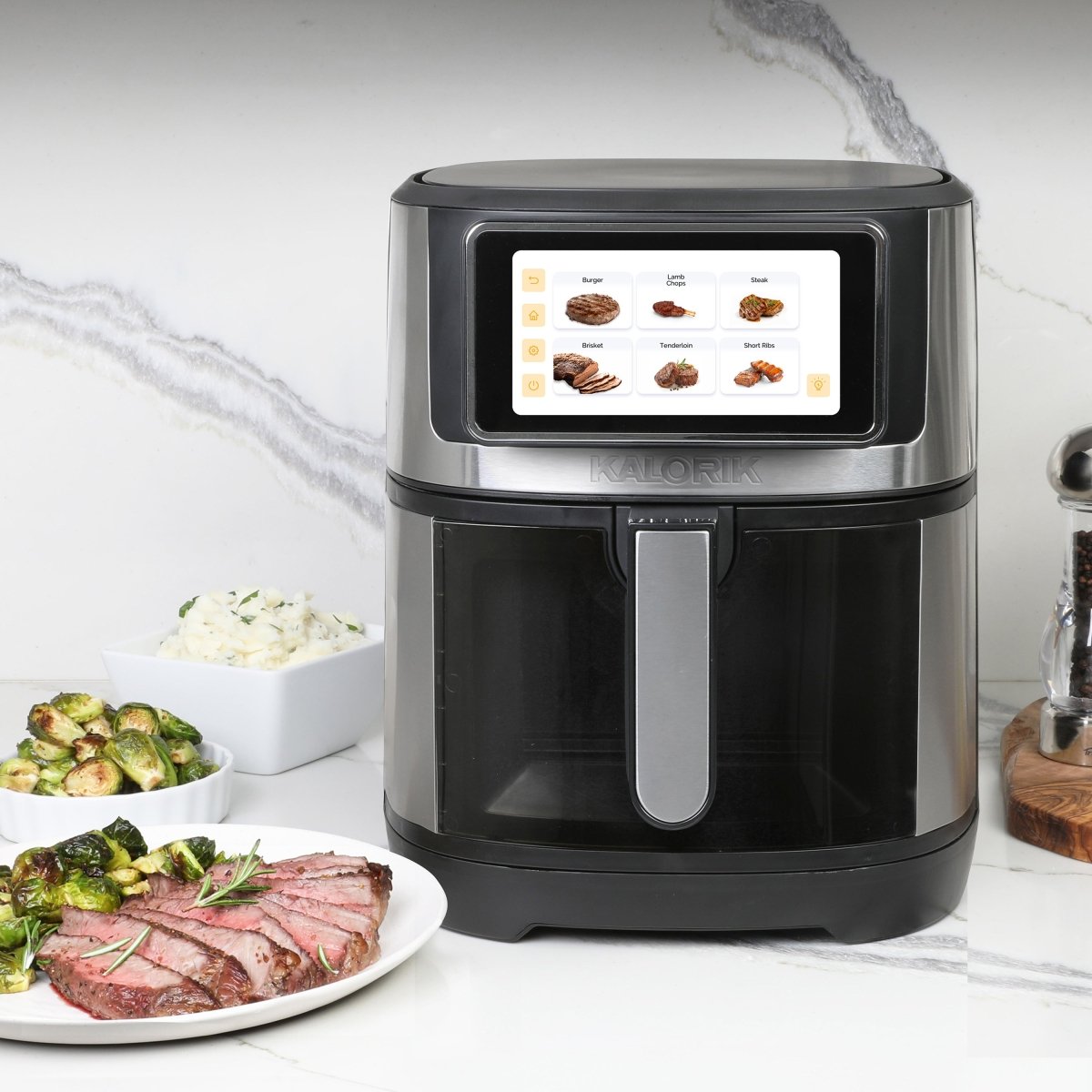 Kalorik VIVID TOUCH 7 Quart High-Resolution Touchscreen Air Fryer with